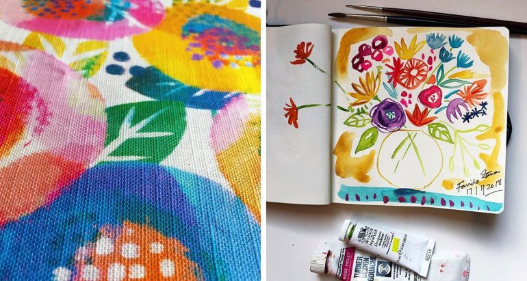 Repeat Downbeat: Luscious Painterly Patterns - Pattern Observer