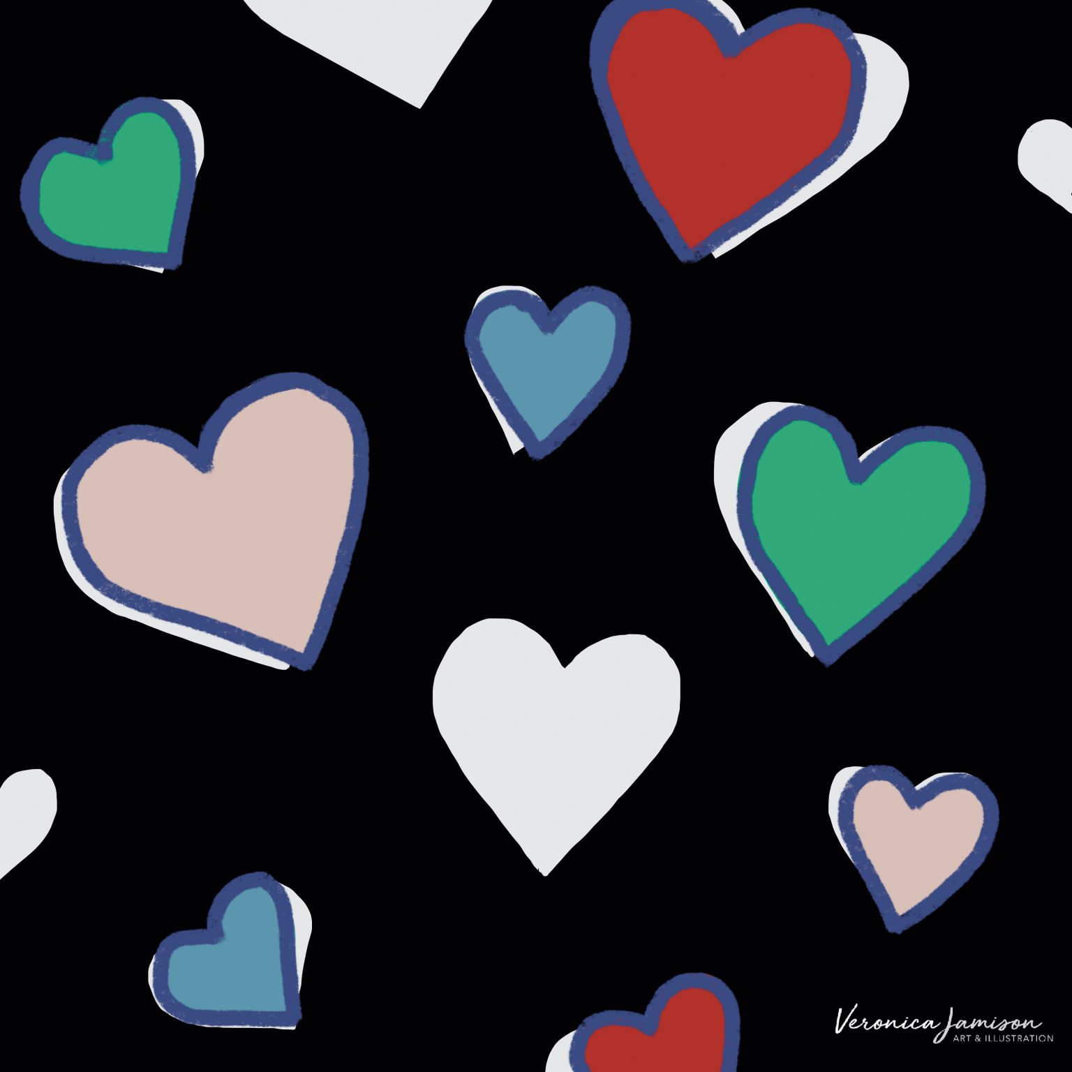 Heart Designs from the Textile Design Lab - Pattern Observer