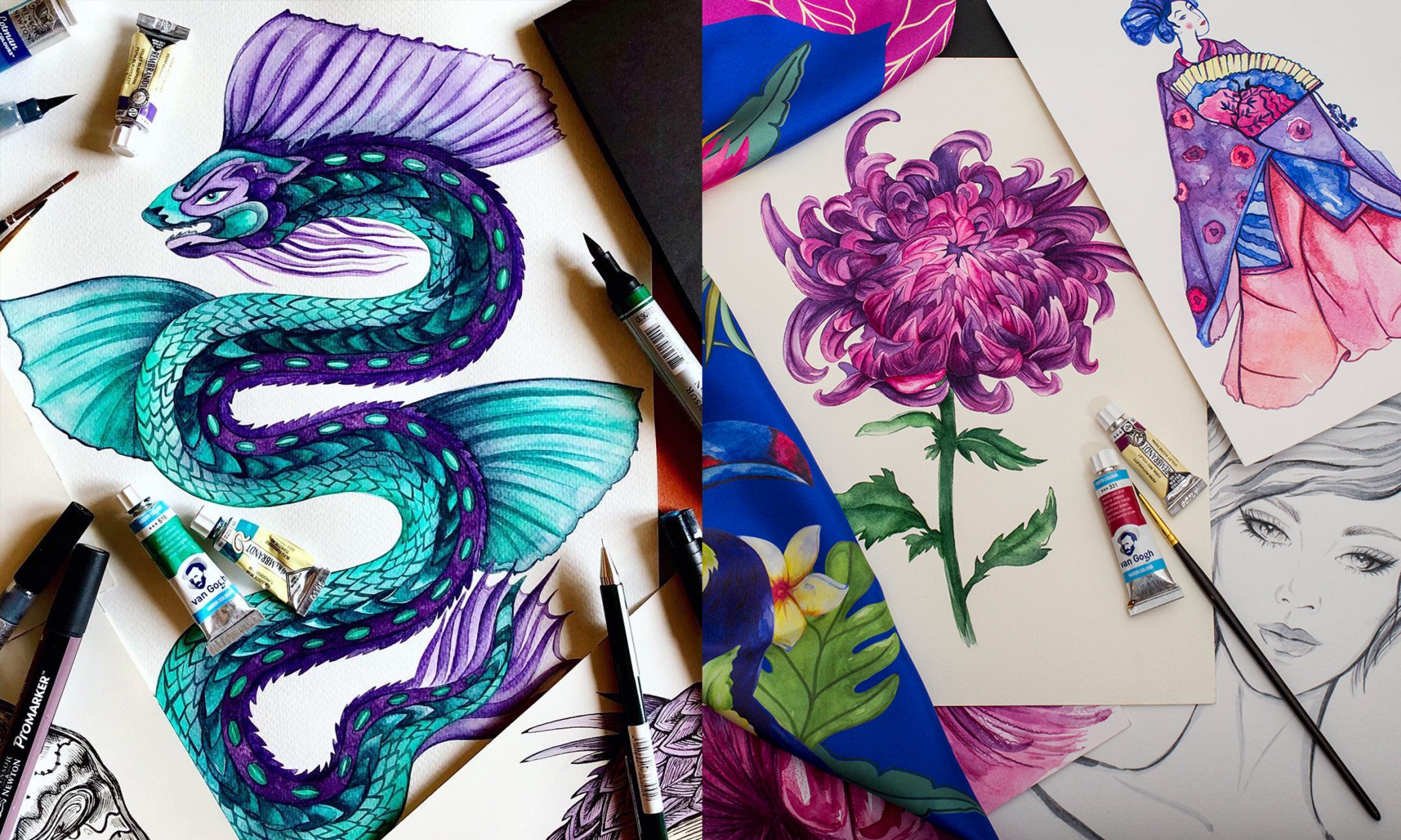 Vivid Pattern Designs by Diana Rakhmanova - Pattern Observer