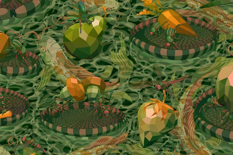 Found Patterns: Banana Leaves - Pattern Observer